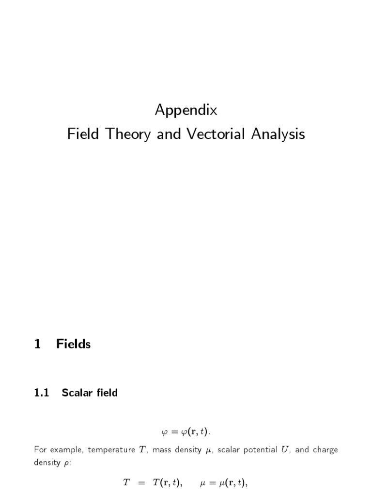 Vectorial Analysis | PDF | Vector Calculus | Divergence
