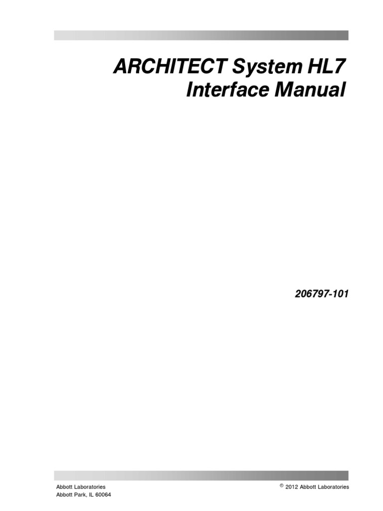 Manual Interface Archiect Ci4100 HL7 | PDF | Server (Computing) | Computer Network