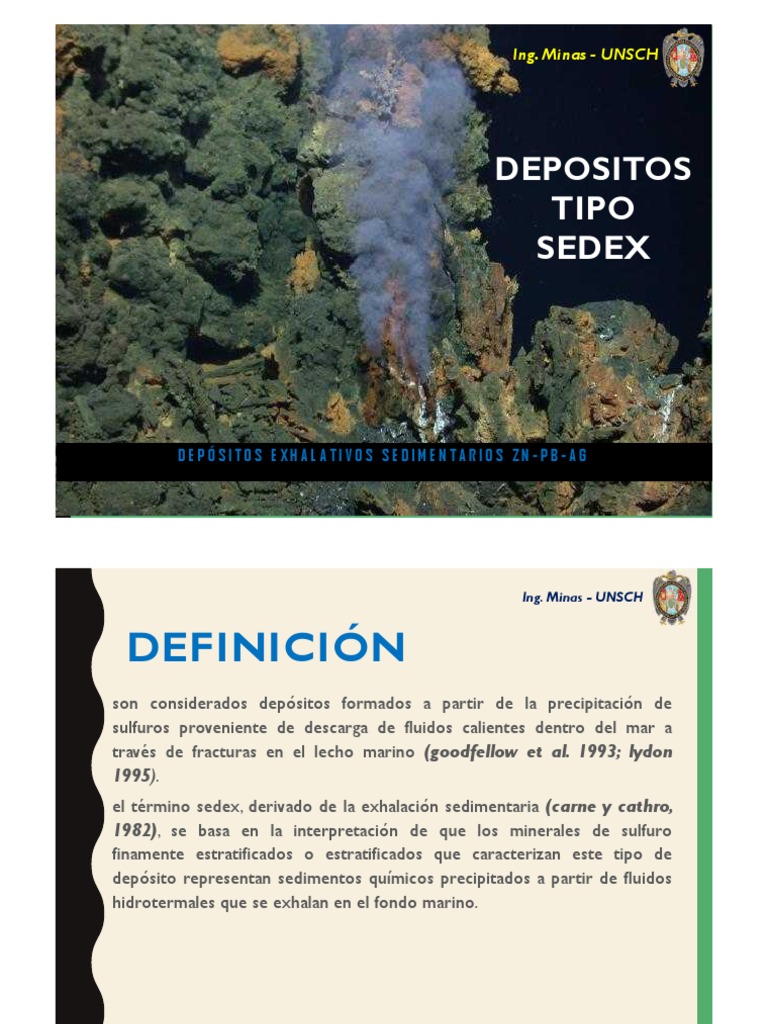 SEDEX - PDF Versión 1 | PDF | Roca (geología) | Minerales