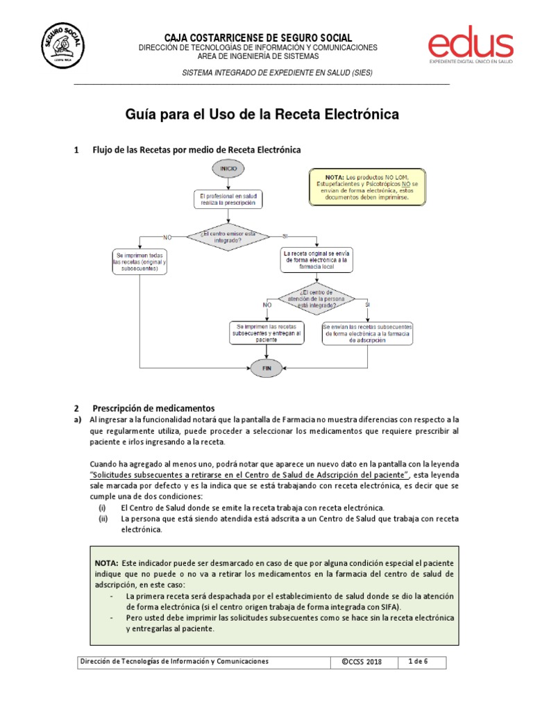 Guia SIES Receta Electronica | PDF | Farmacia | Prescripción médica