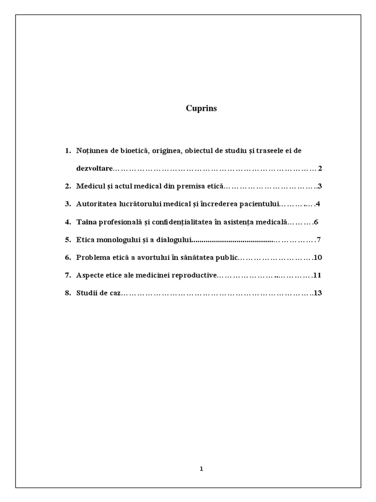 Etica Medicala PDF | PDF