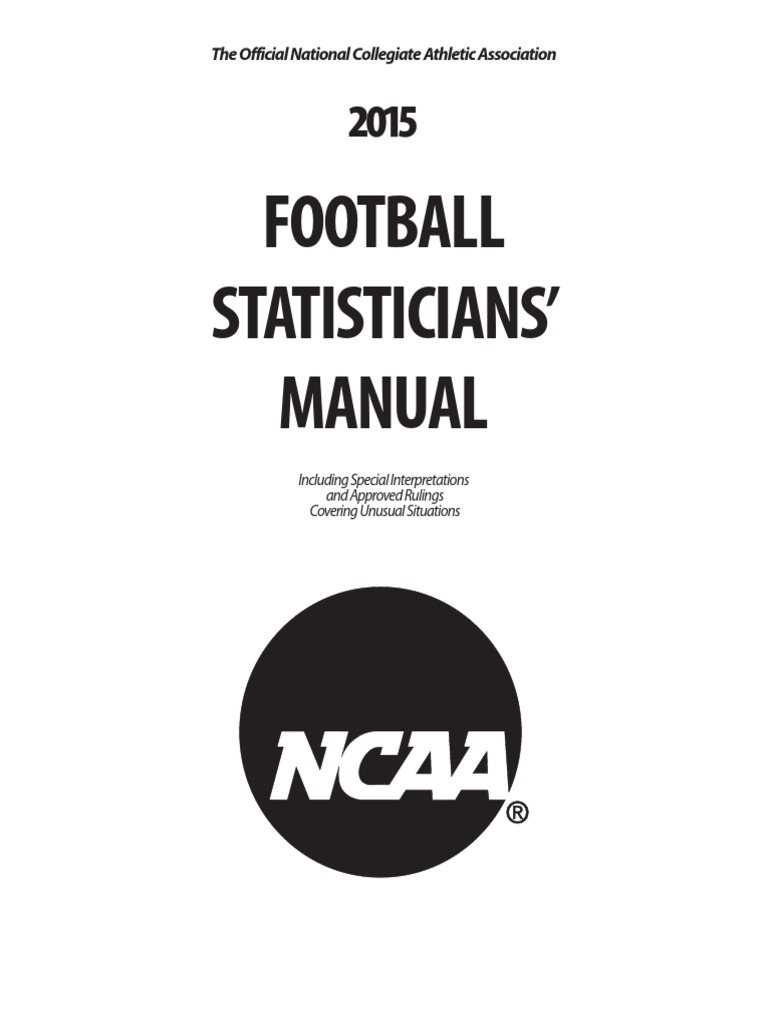 2015 NCAA Statistics Manual | PDF | Gridiron Football | Football Codes