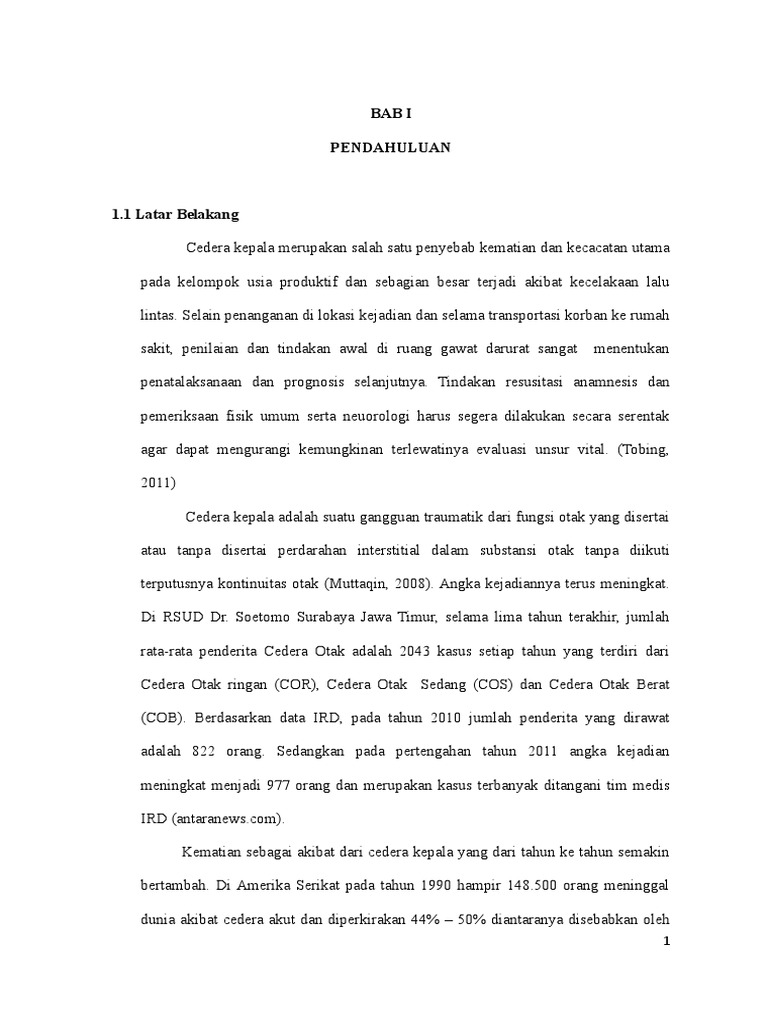 Askep Cob Bab 1-5 | PDF