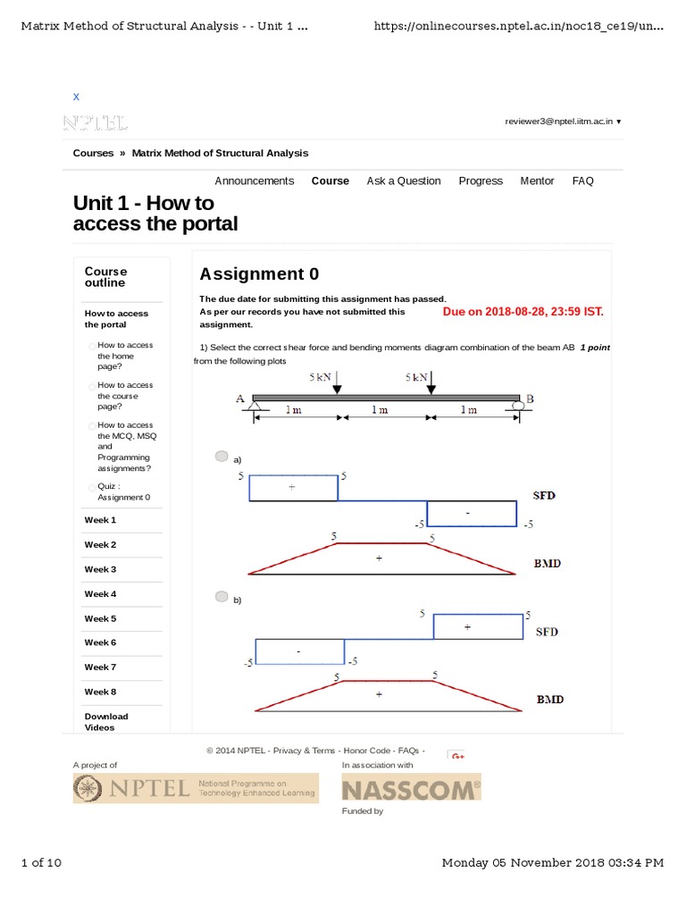 Structural Analysis Assignment | PDF | Structural Analysis | Beam (Structure)