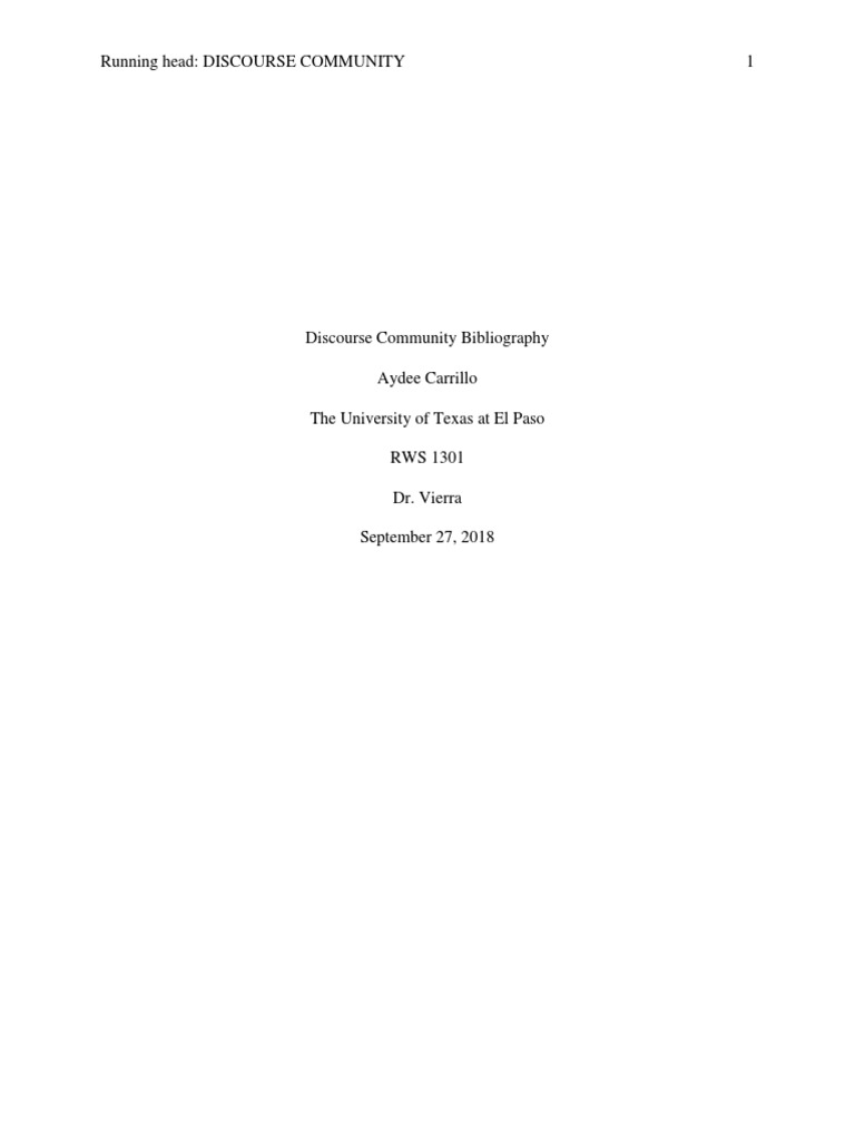 Discourse Community | PDF | Intertextuality | Discourse