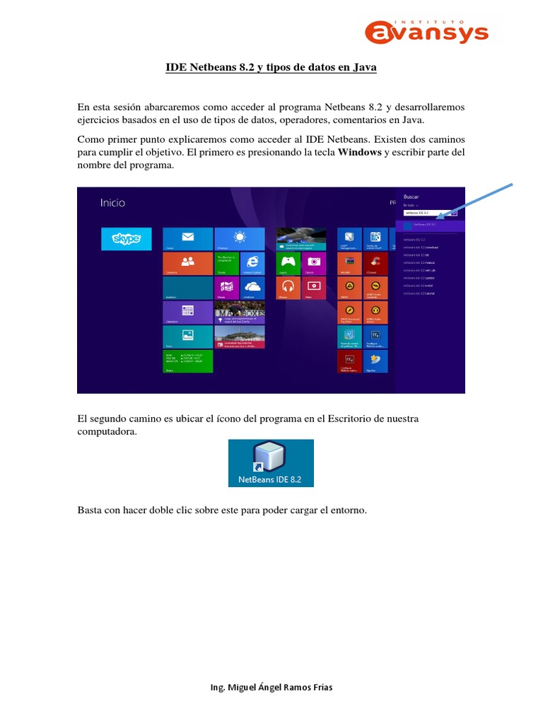 Netbeans Operadores Java | PDF | Java (lenguaje de programación) | Frijoles Netos