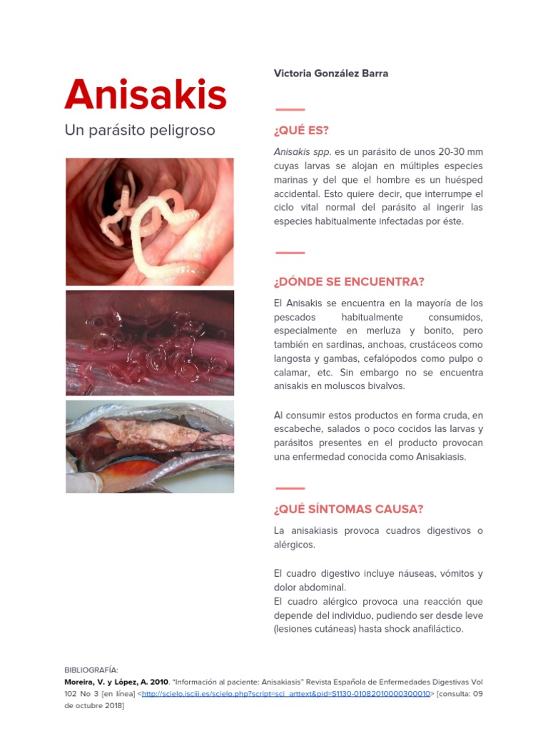 Anisakis | PDF | Enfermedades y trastornos | Ciencias de la Salud