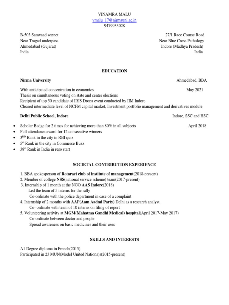Harvard CV | PDF