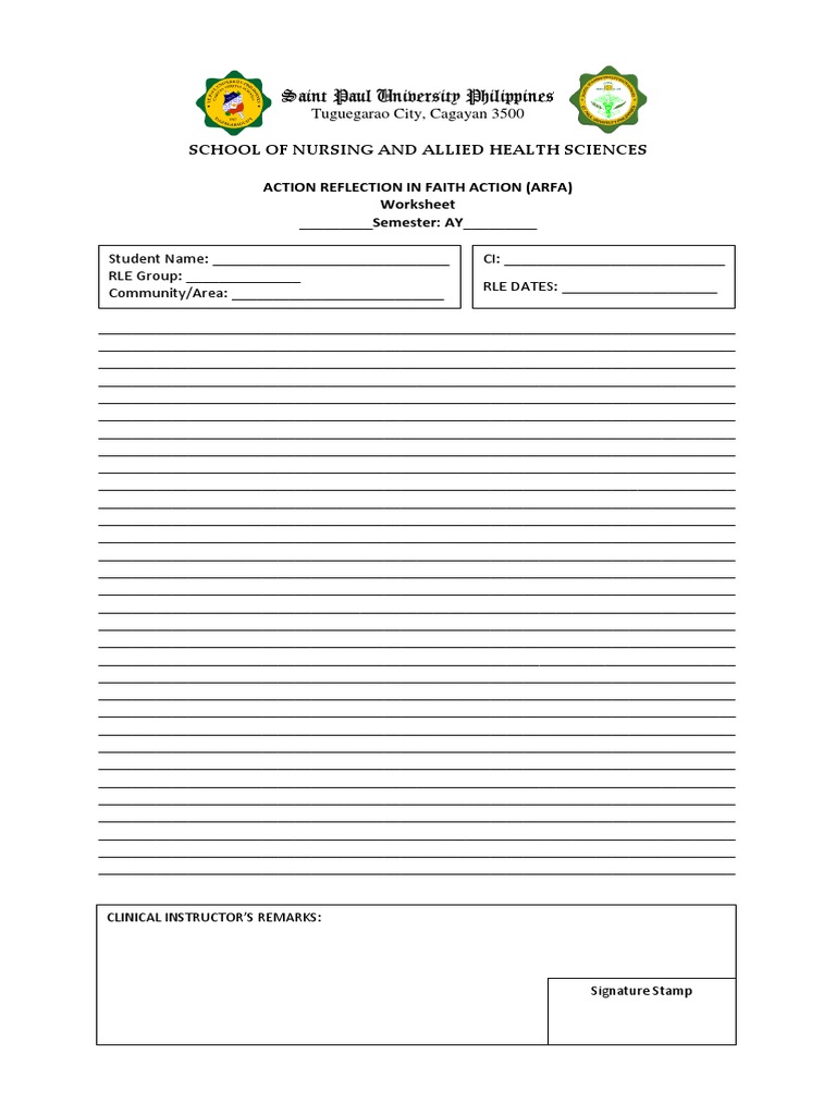 ARFA Format Long | PDF | Health Care | Nursing