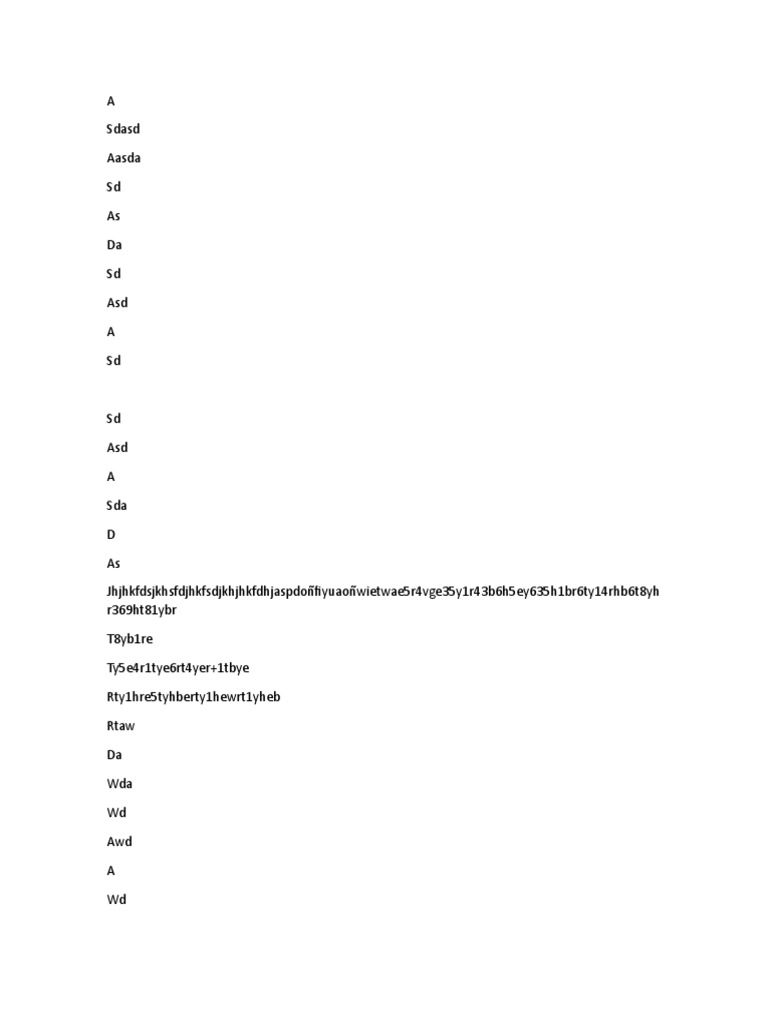 A Sdasd Aasda SD As Da SD Asd A SD | PDF