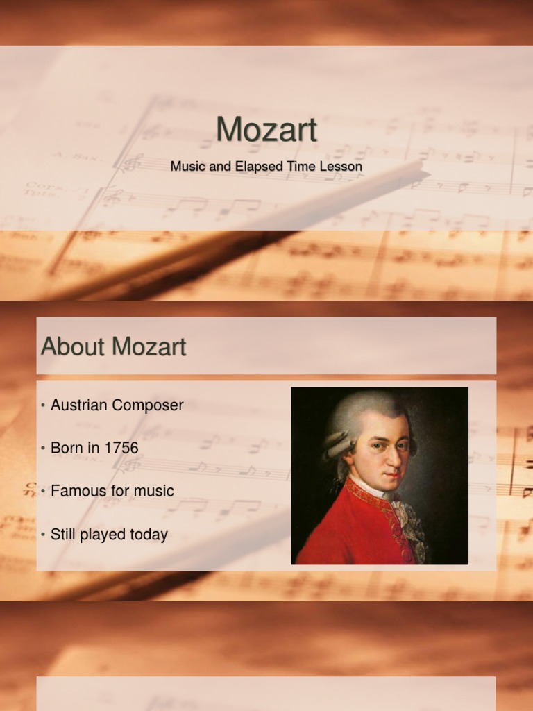 Mozart Powerpoint | PDF | Art