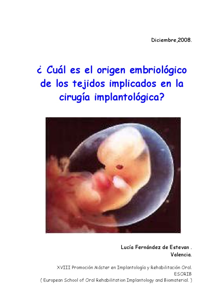 Embriologia | PDF | Anatomía | Biología del desarrollo
