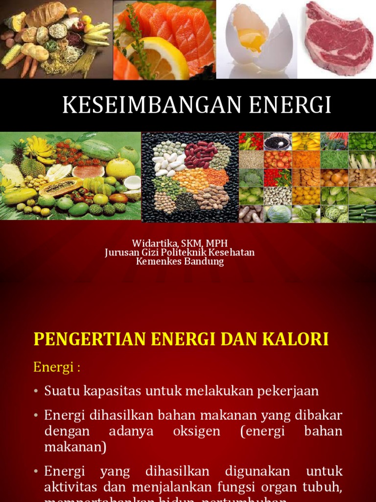 ENERGY BALANCE AND REQUIREMENT | PDF