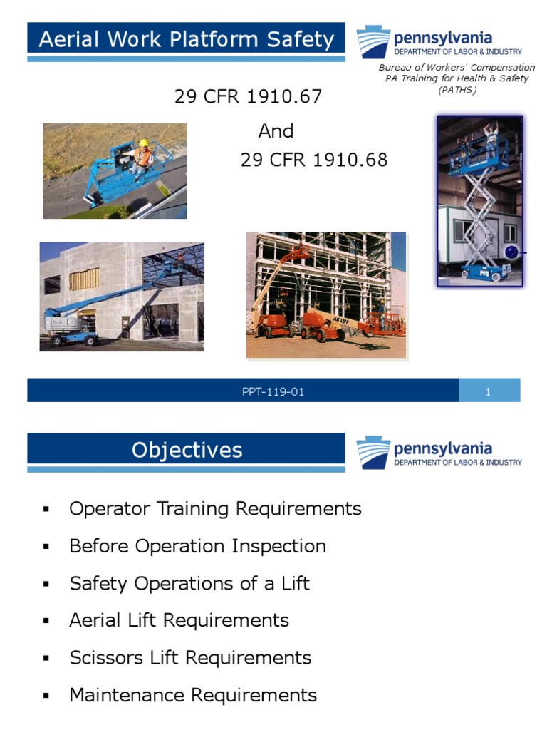 Aerial Work Platform Safety | Download Free PDF | Elevator ...