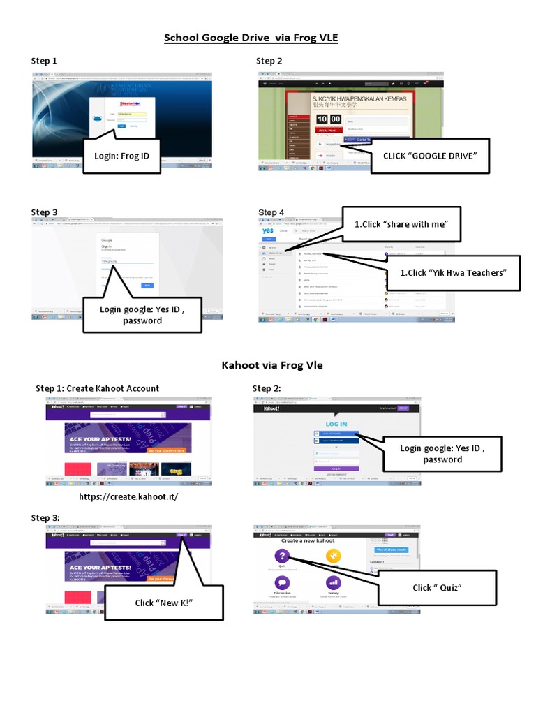 Frog VLE & Kahoot Setup Guide | PDF | Cyberwarfare | Security