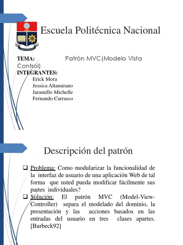 Patron MVC | PDF | Modelo – Vista – Controlador | Tecnología digital