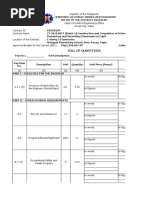 Bill of Quantities (Form DPWH-INFR-17 and 18) | PDF | Economic Sectors ...