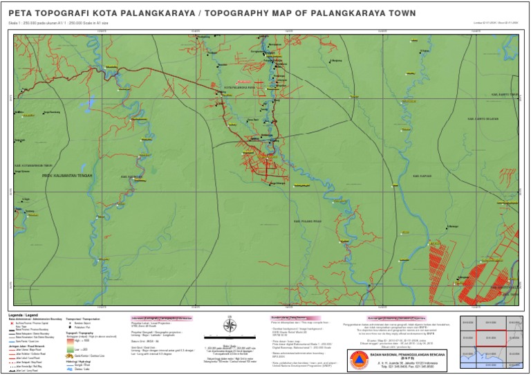 Peta Topografi Kota Palangkaraya | PDF