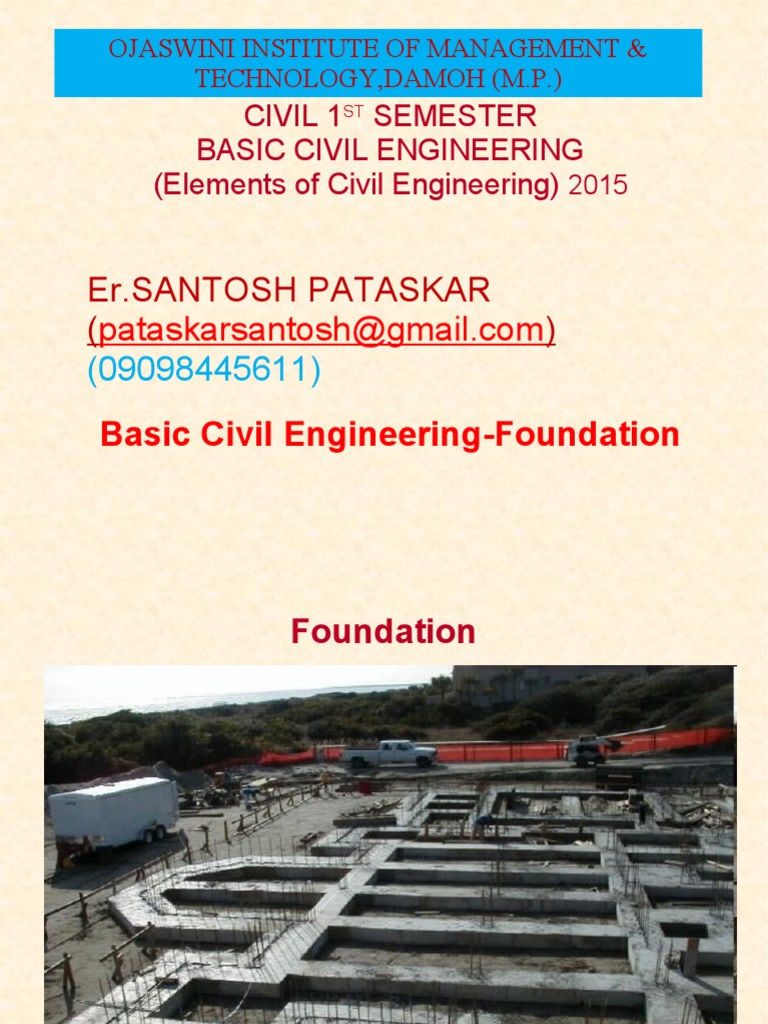 Basic Civil Fondation | PDF | Deep Foundation | Column
