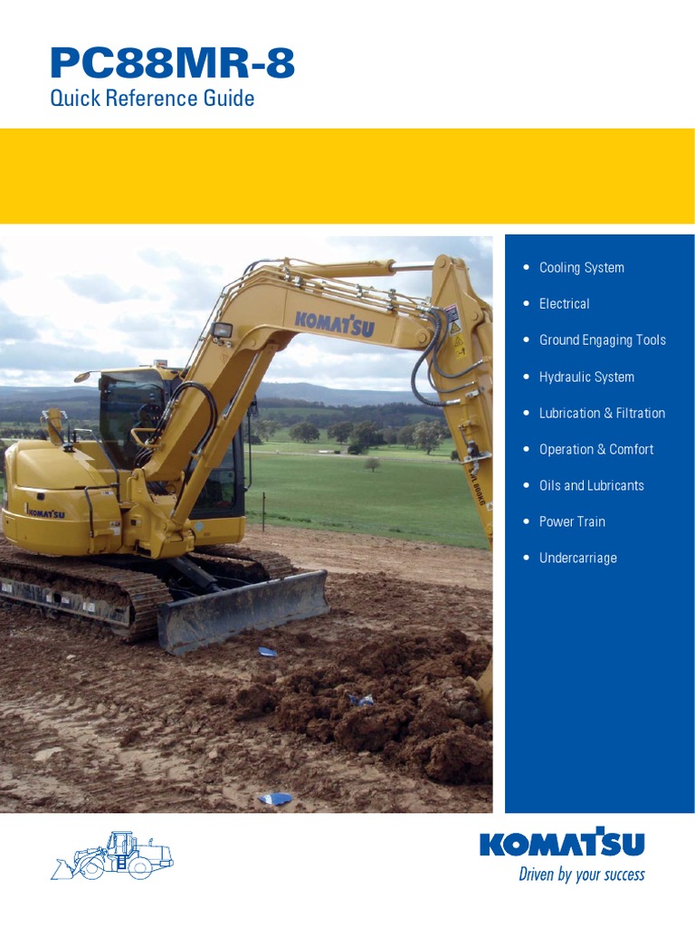 PC88MR-8: Quick Reference Guide | PDF | Rotating Machines | Vehicle Parts