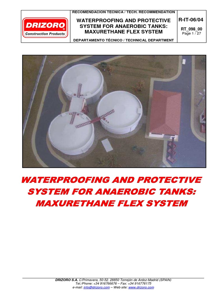 Method of Waterproofing With MAXURETHANE FLEX W | PDF | Concrete | Pipe ...