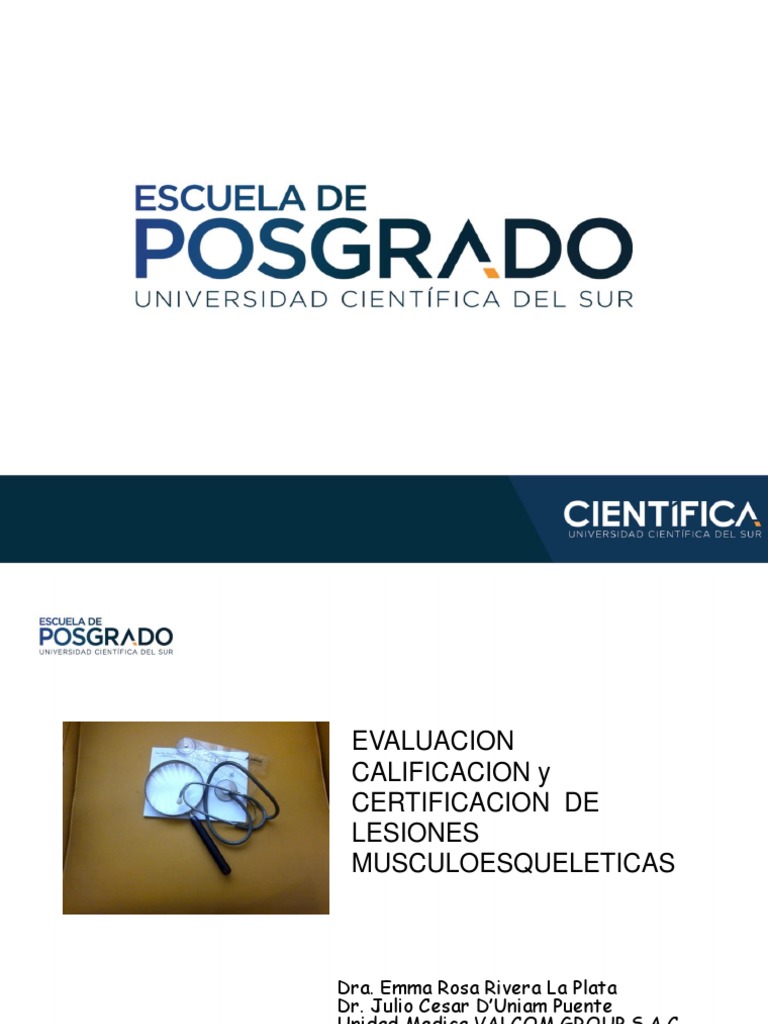 3.-Determinacion Del Menoscabo Musculoesqueletico de Causa Laboral ...