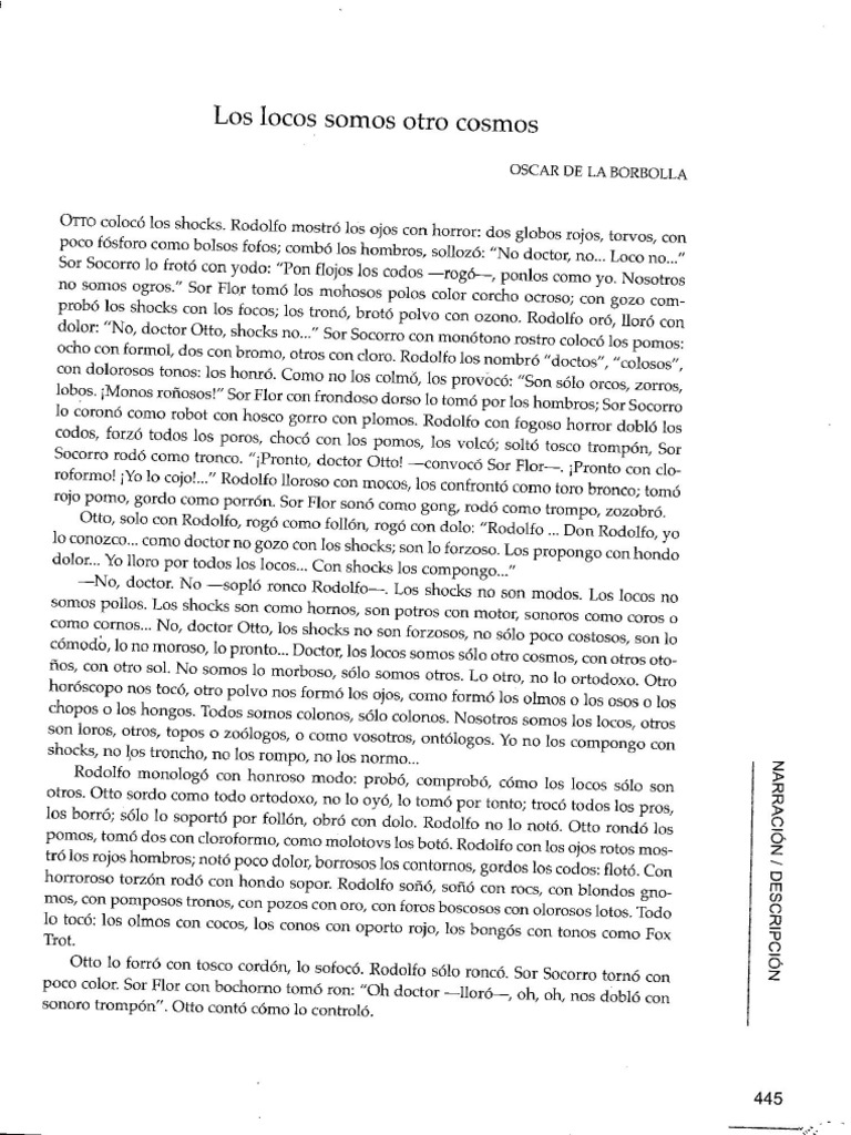 Cuentos - Los Locos Somos Otros Cosmo - Y - Jum | PDF