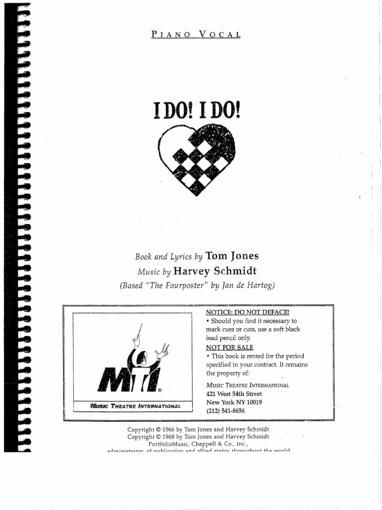 I Do! I Do! (Complete) PDF | PDF