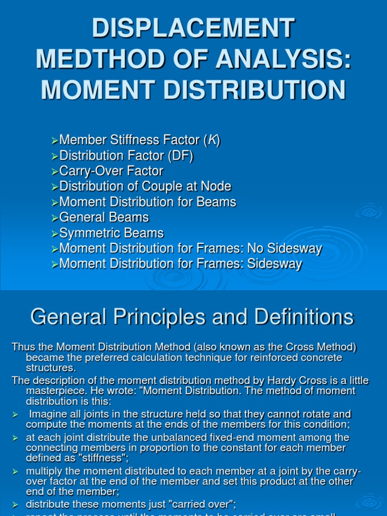 The Moment Distribution Method2 | PDF | Applied And Interdisciplinary ...