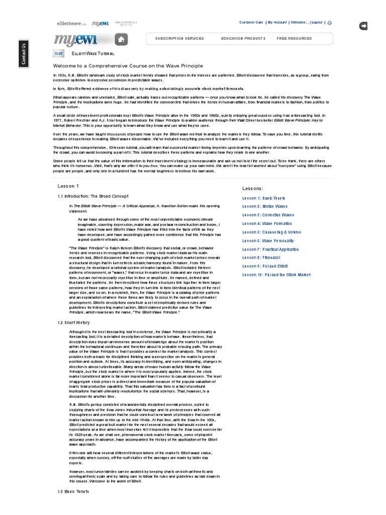Elliott Wave International 1 PDF | PDF