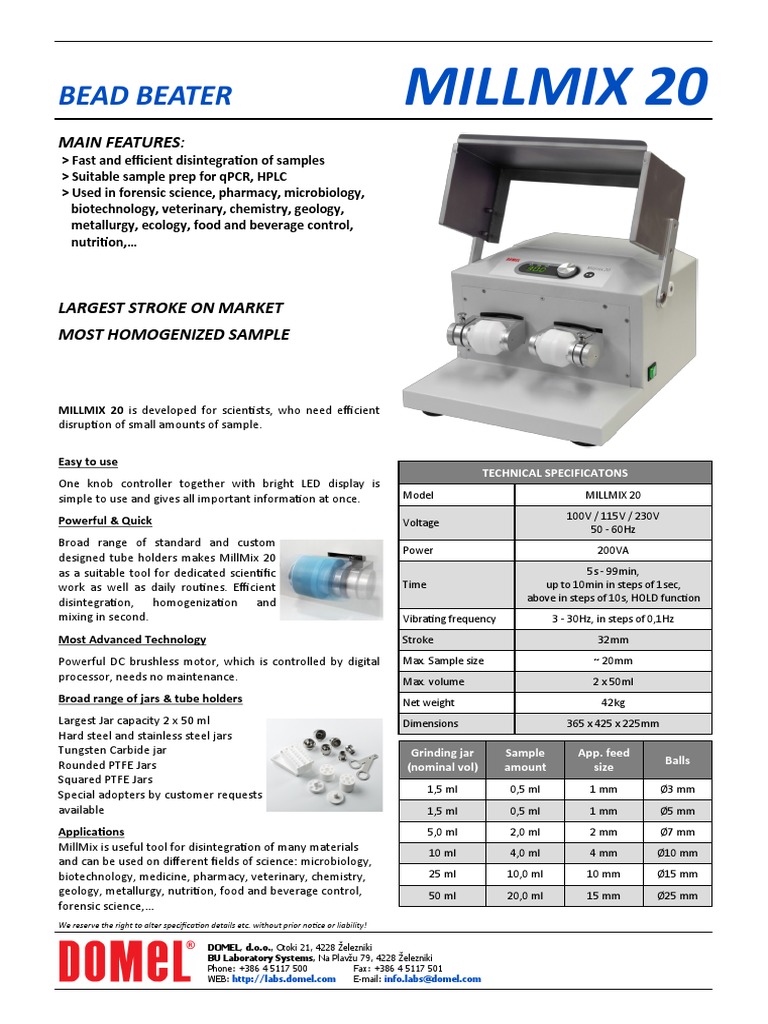 Domel Millmix20 Eng v4 | PDF | Tungsten | Steel