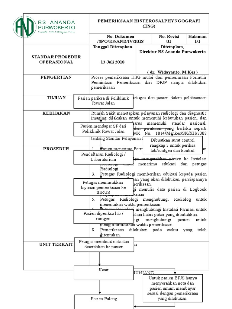SPO Pemeriksaan HSG | PDF