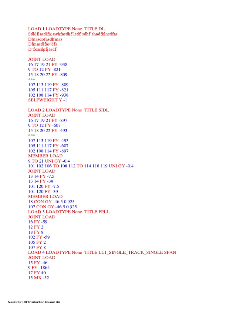 Sensitivity: LNT Construction Internal Use | PDF