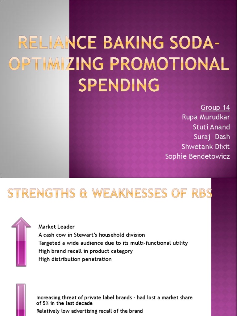 Reliance Baking Soda Part 1 | PDF | Promotion (Marketing) | Retail