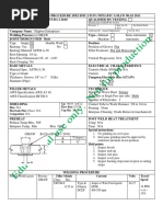 WPS Sample | PDF | Welding | Construction