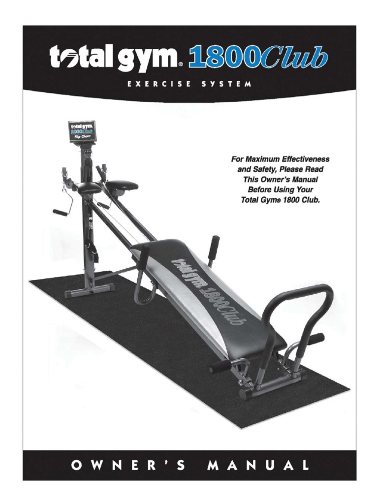 Total Gym Manual TG1800 | PDF