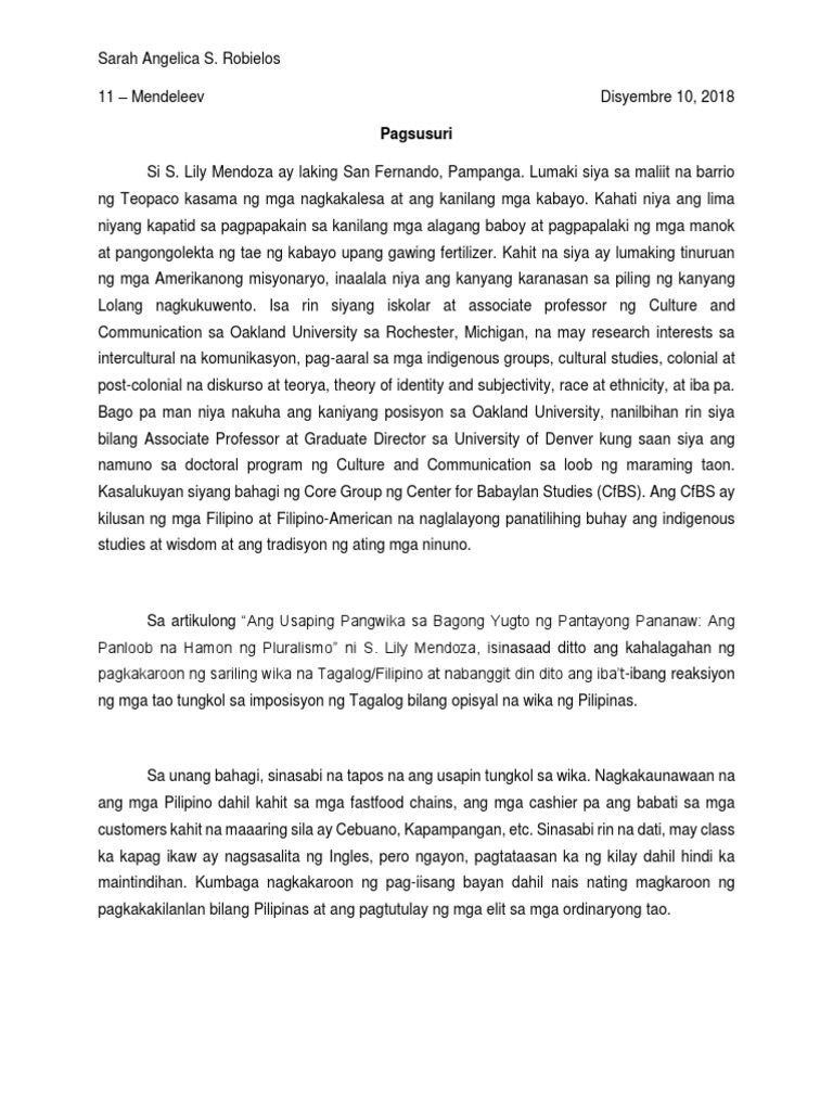 Pagsusuri | PDF