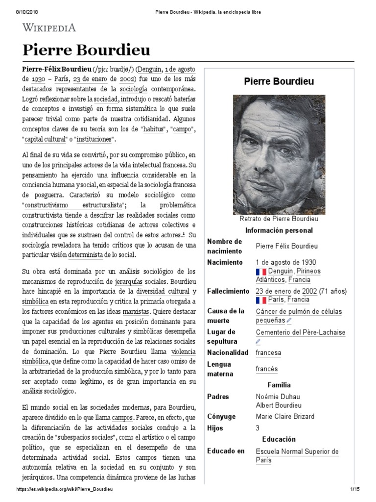 Pierre Bourdieu | PDF | Sociología | Science