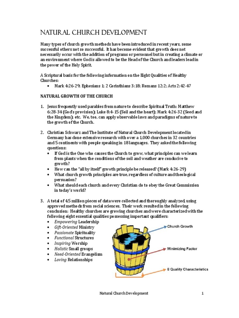 Natural Church Development | PDF | Spiritual Gift | Leadership