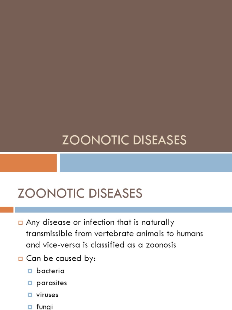Zoonotic Diseases | PDF | Anthrax | Rabies