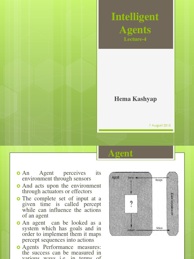 Lecture-04 Intelligent Agents | PDF | Artificial Intelligence ...