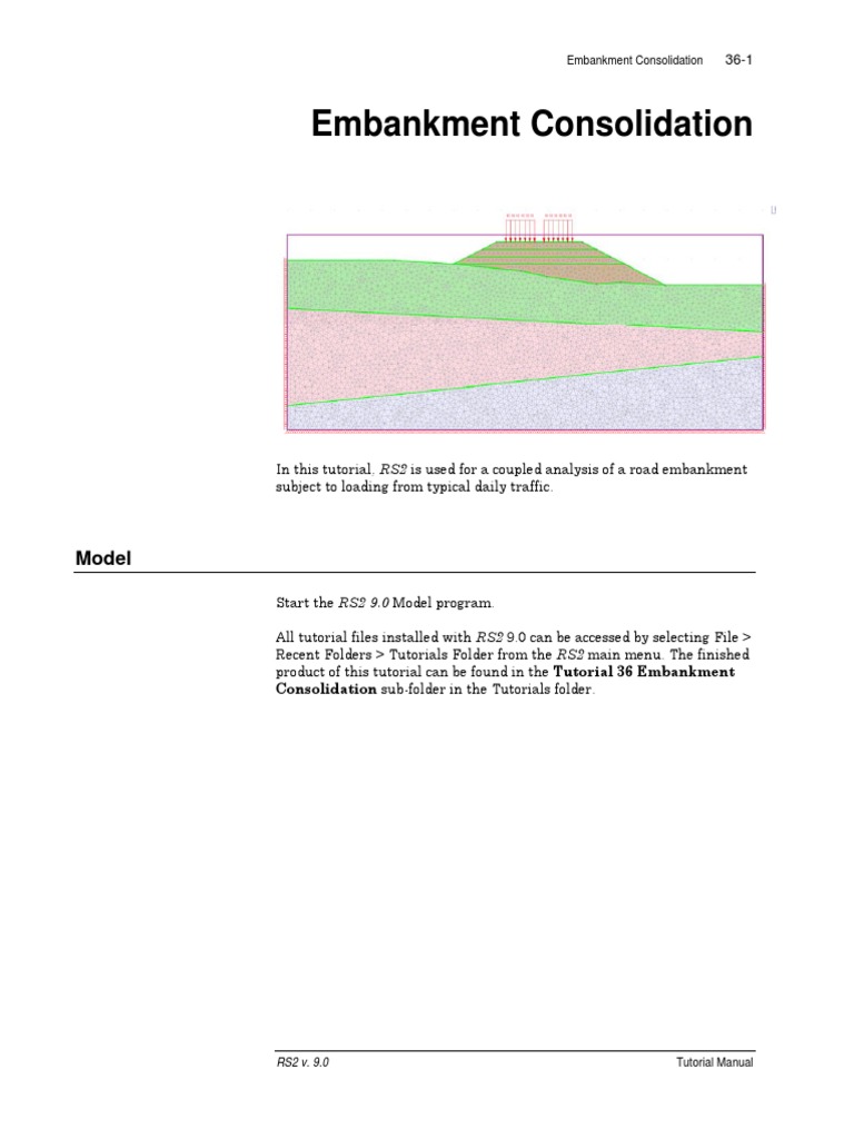 Tutorial 36 Embankment Consolidation PDF | PDF | Stress (Mechanics ...