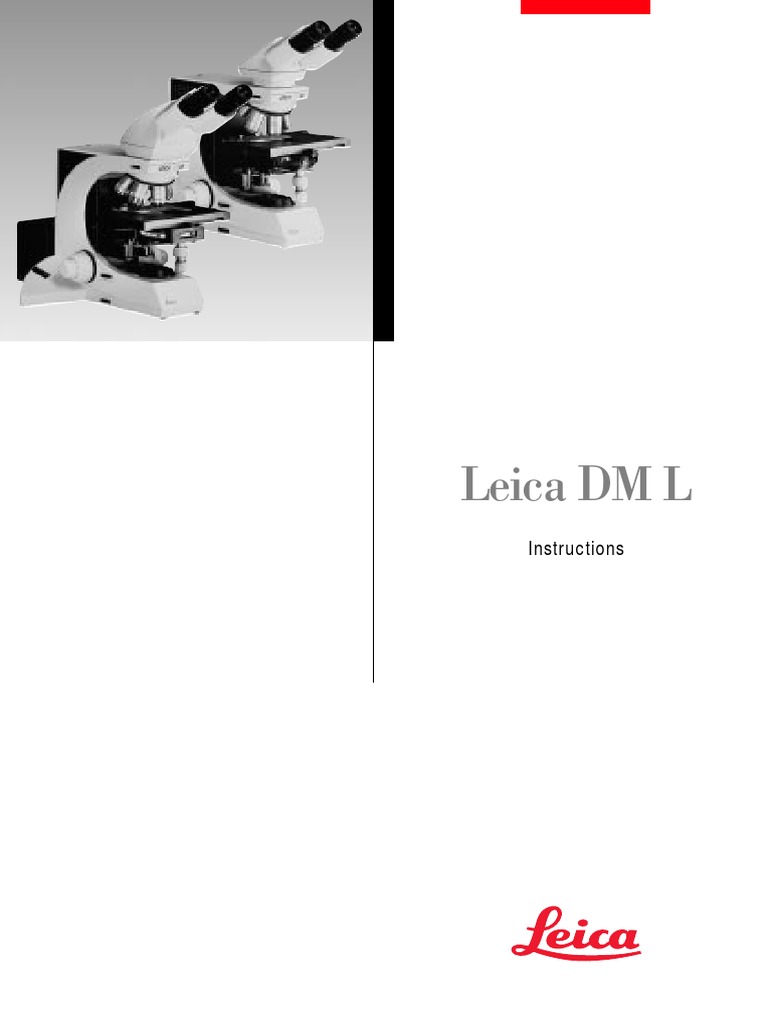 Microscope Leica DMLM | PDF | Microscopy | Mains Electricity