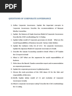 Corporate Governance All Exam Papers QS | PDF | Corporate Governance ...