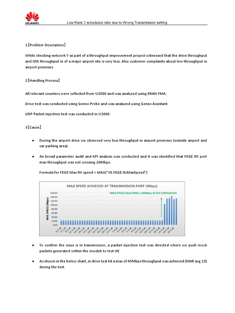 Low LTE Throughput Due To Inadequate Transmission Bandwidth | PDF ...