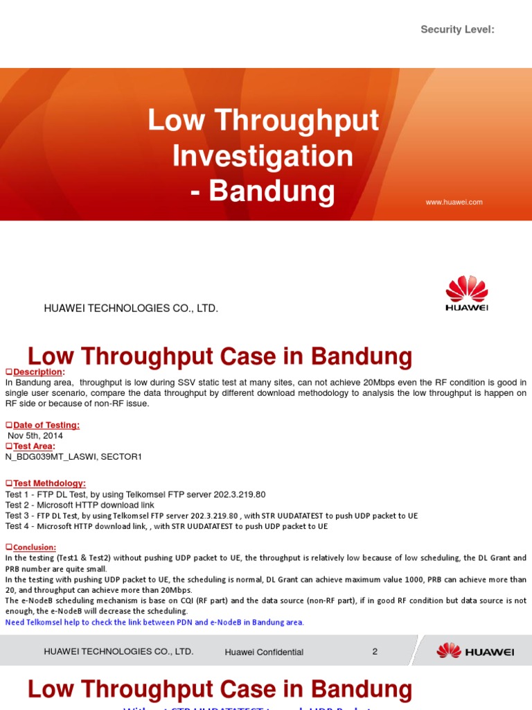 Low Throughput Investigation.pptx | File Transfer Protocol | Ip Address ...