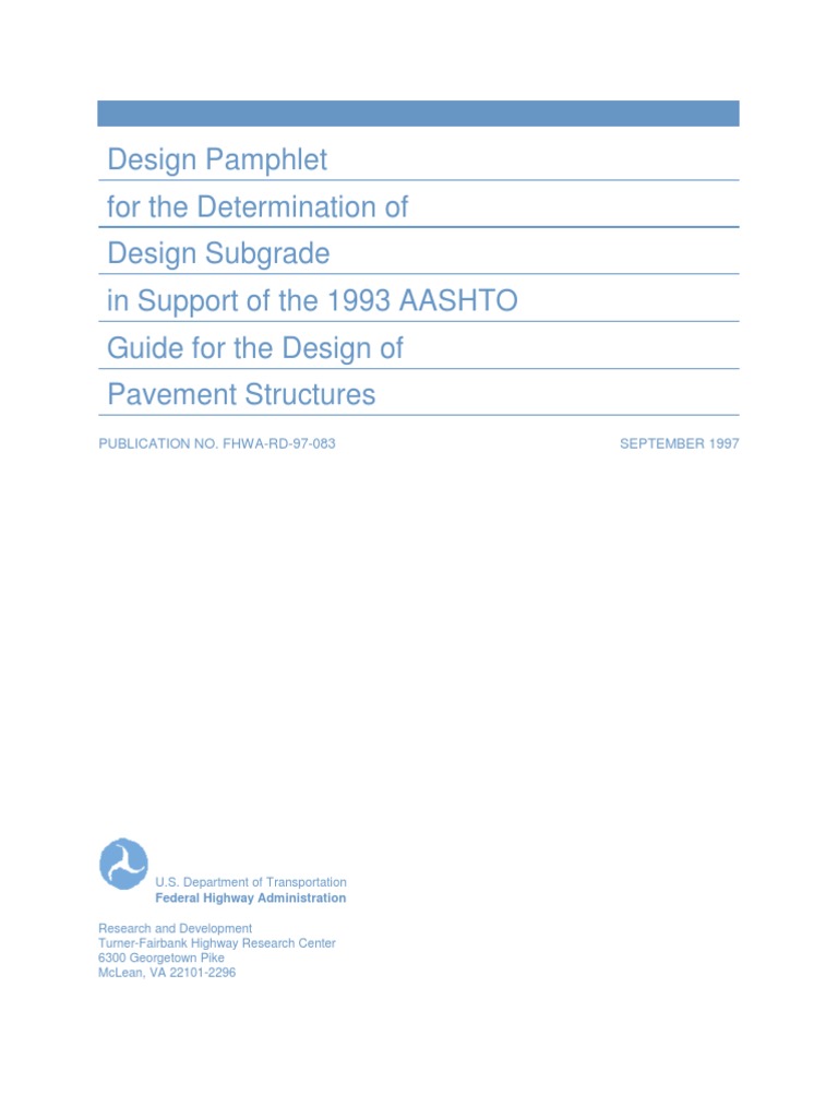 Design Phamplet 1997 PDF | PDF | Elasticity (Physics) | Road Surface