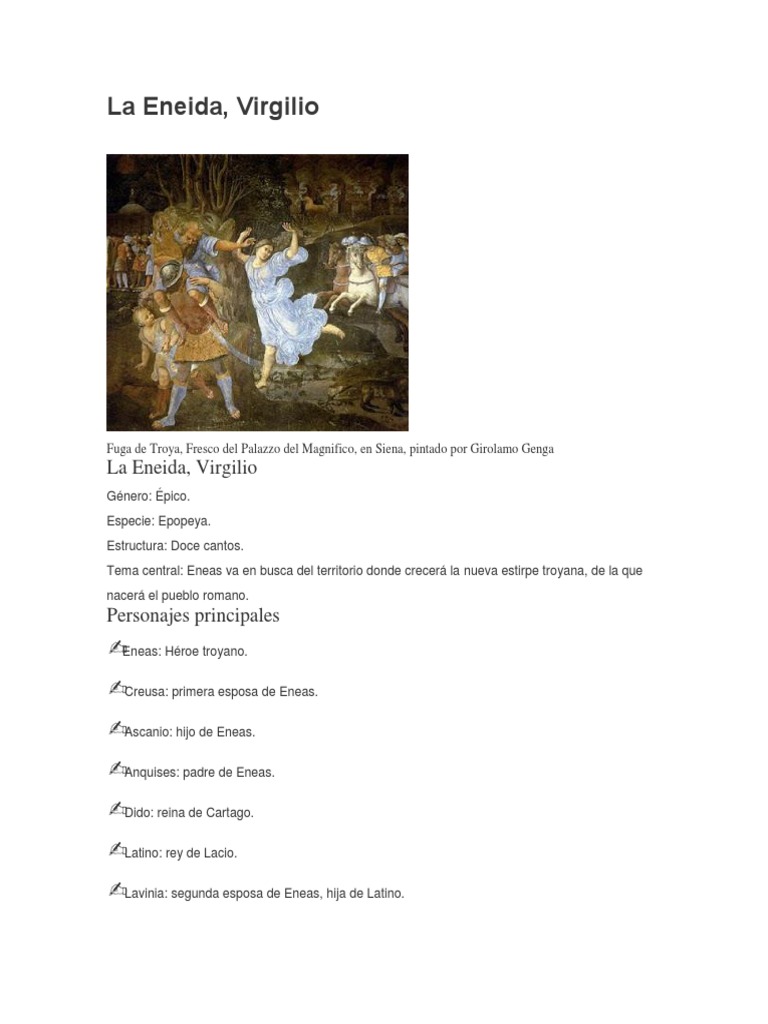 La Eneida. | PDF | Eneas | Eneida