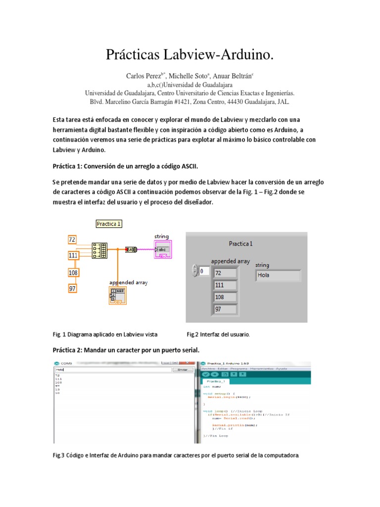 Practicas Labview-Arduino PDF | PDF | Arduino | Diodo emisor de luz