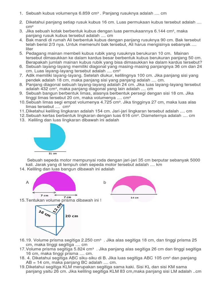 Matematika Kelas 6 | PDF | Griya & Taman